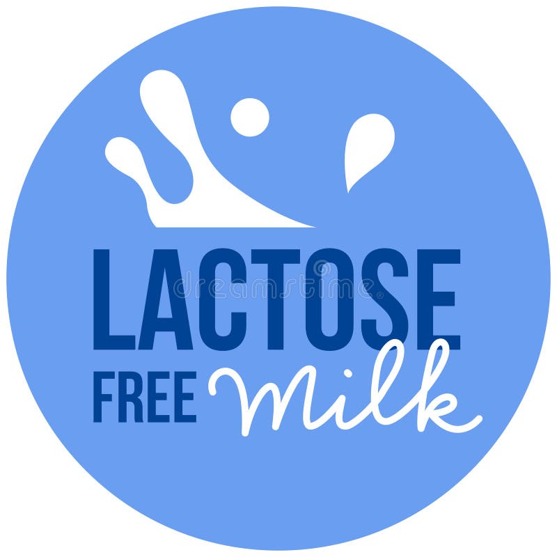 Lactose Free Icons Set. Vector Illustration Stock Vector - Illustration ...