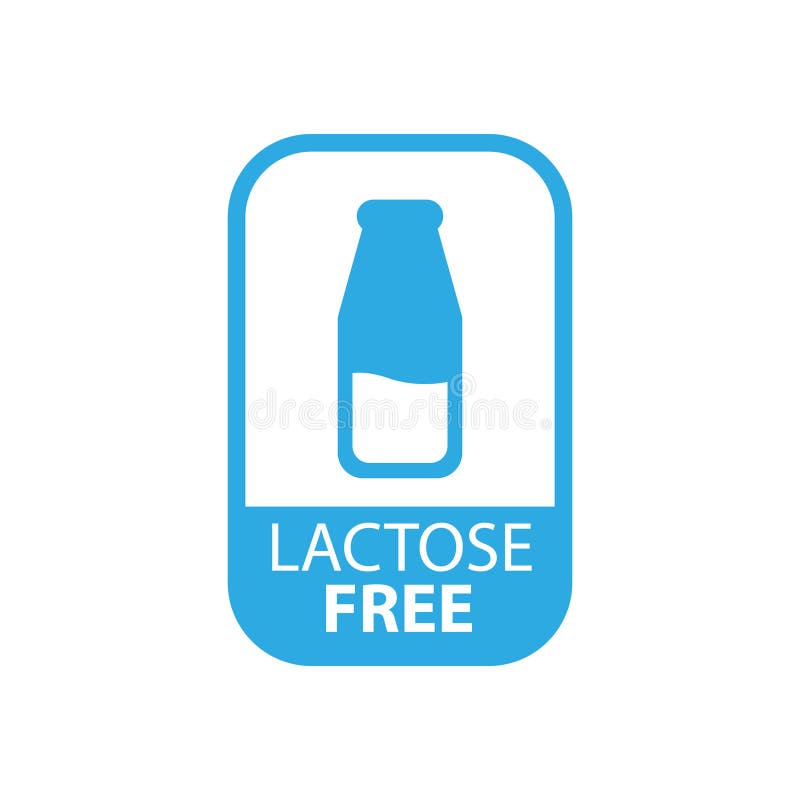 Lactose free vector icon stock illustration. Illustration of website ...