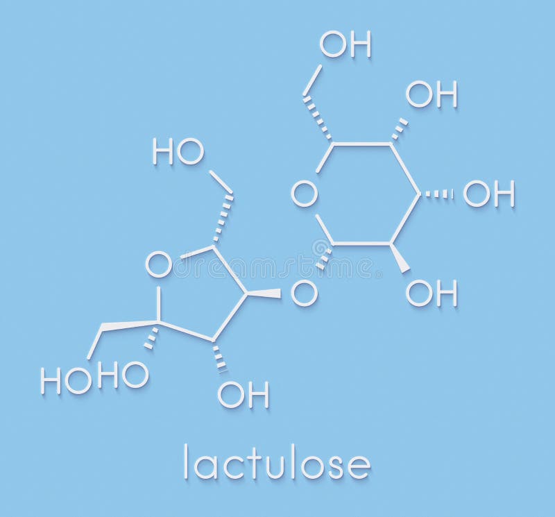 Lactulose Molecule. it is Used in the Treatment of Constipation Stock ...