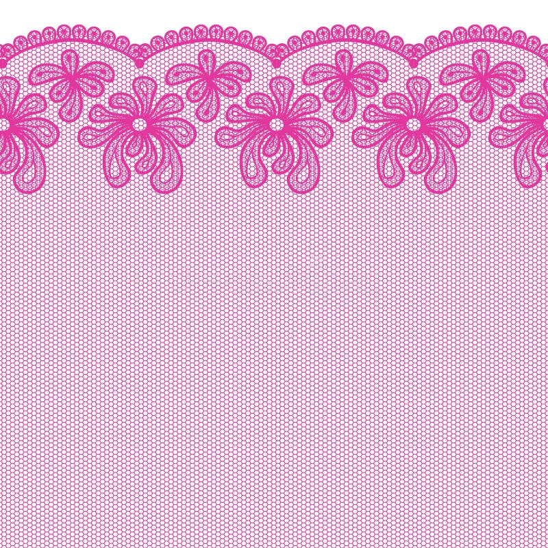 Lacy border stock vector. Illustration of floral, pink - 36355995