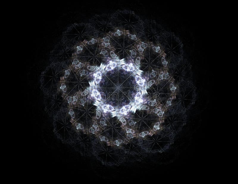 Lacy Colorful Clockwork Pattern, Digital Fractal Art Design Stock ...