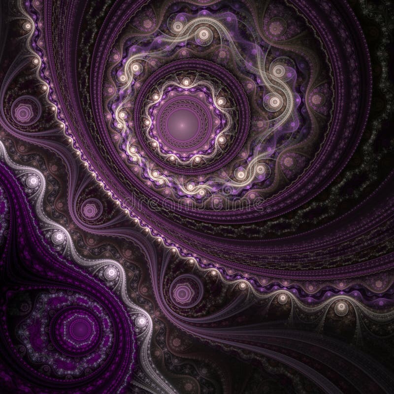 Fractal Curve Effect Backdrop Grid Luminous Illustration Creative Stock ...