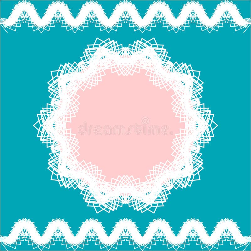 Lacy Frame and Borders Vintage Style Stock Vector - Illustration of ...