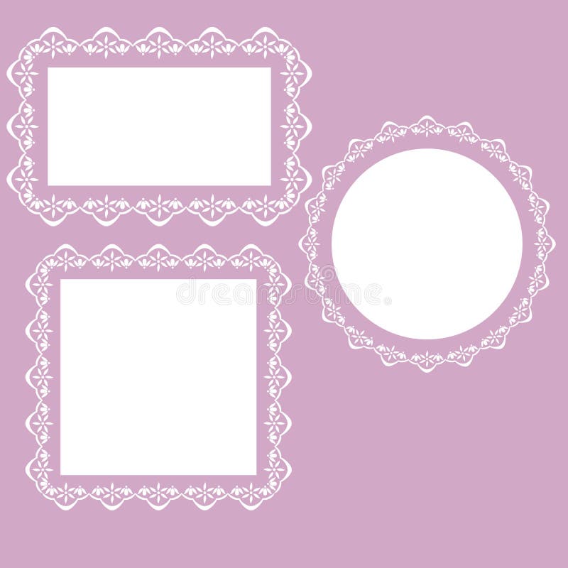Lacy frames stock vector. Illustration of abstraction - 88565483