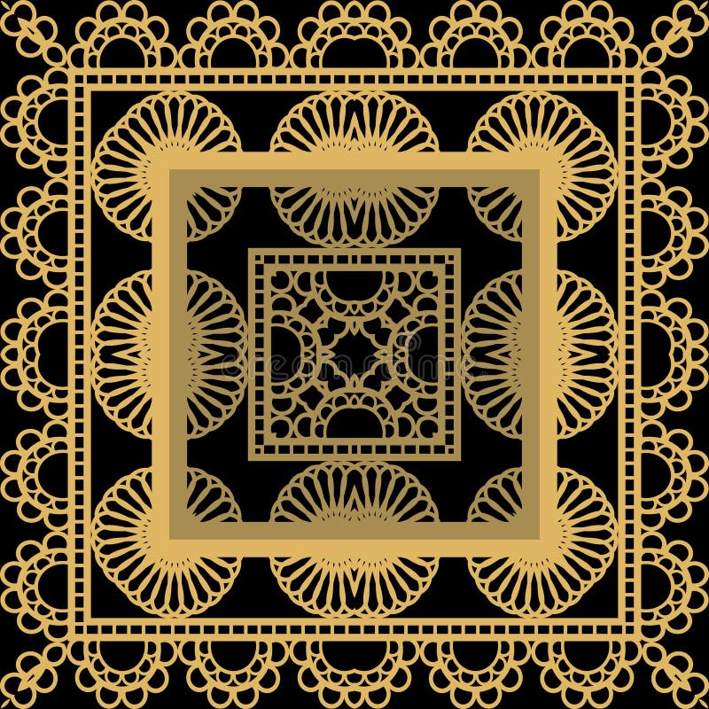 Square Black Seamless Borders Stock Illustrations – 576 Square Black ...