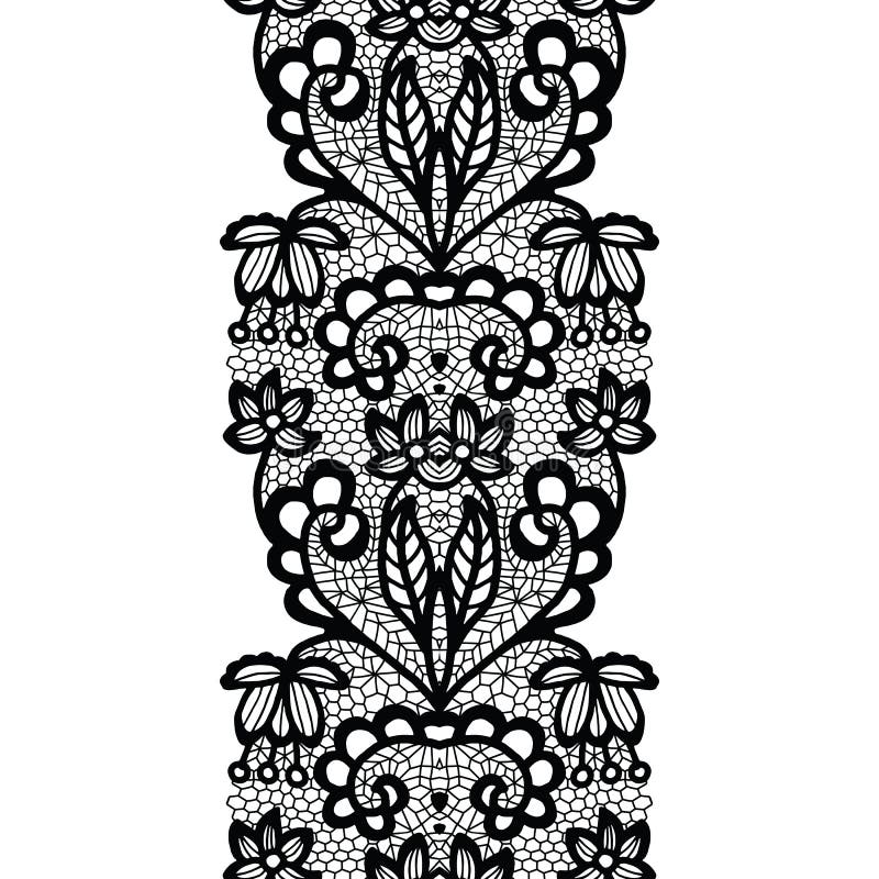 Lacy vintage trim. stock vector. Illustration of decorative - 74632640