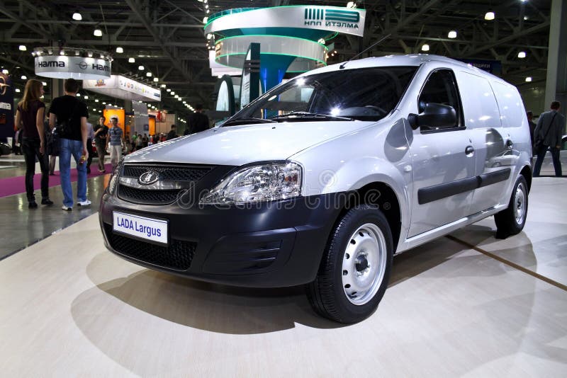 Lada Largus wagon editorial stock photo. Image of event - 21068633