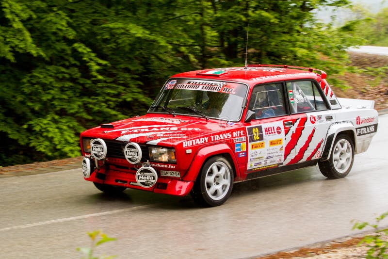 Lada on Miskolc Rally Hungary Editorial Stock Image - Image of rally ...