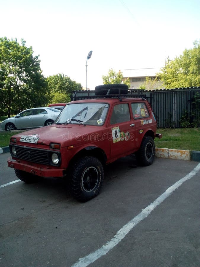 VAZ Lada Niva 4x4 jeep editorial stock photo. Image of hatchback - 37456788