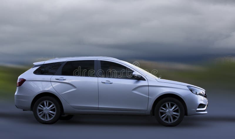 Lada white car. stock image. Image of lada, background - 247007509