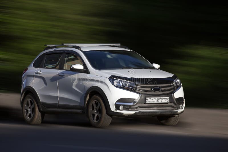 Lada white car. stock photo. Image of morning, lada - 247004486