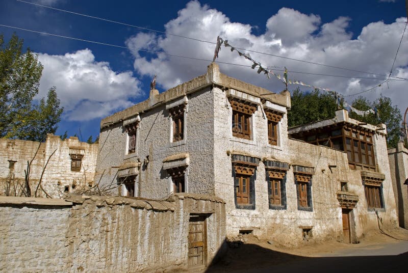 Ladakhi Architecture, Leh, Ladakh, India Stock Image - Image of capital ...