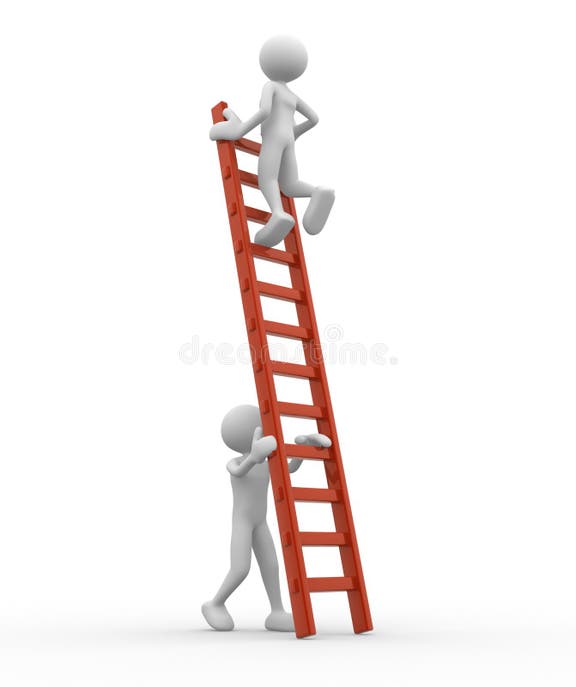 Helping People Climb Ladder Stock Illustrations – 106 Helping People ...