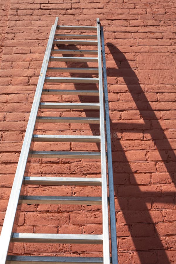 Ladder Against Wall stock photo. Image of stair, tool - 20207530