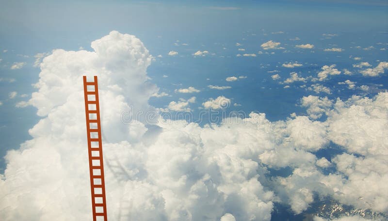 Ladder as progress concept stock image. Image of business - 67724435