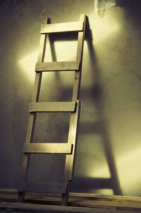 Ladder stock photo. Image of step, brown, tool, high - 34759474