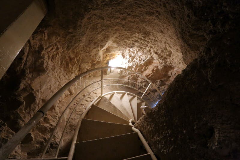 Ladder up and down stock photo. Image of wall, descent - 135760806