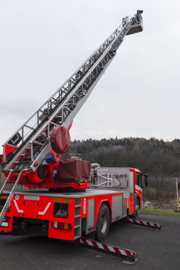 Ladder Fire Truck Water
