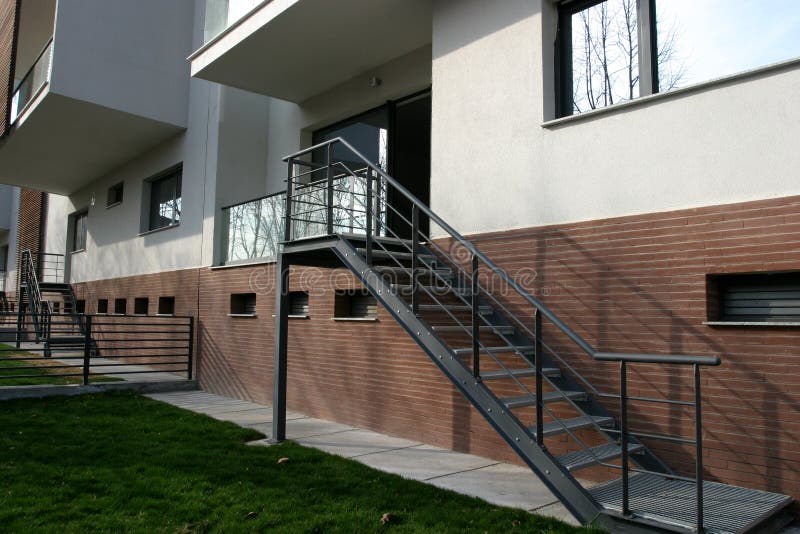 Ladder exterior stock photo. Image of block, leading - 17686356