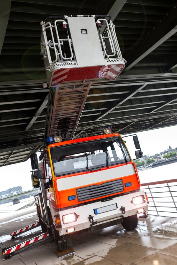 Ladder fire truck stock image. Image of safety, germany - 97853093