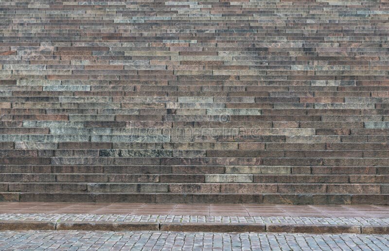 Ladder from Granite Stones after a Rain Stock Photo - Image of rumble ...