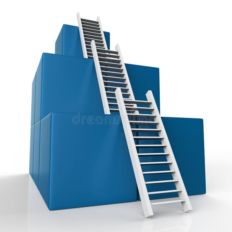 Ladder Growth Represents Increase Development and Steps Stock ...