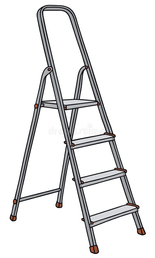 Ladder stock vector. Illustration of ladder, tool, steel - 42848588