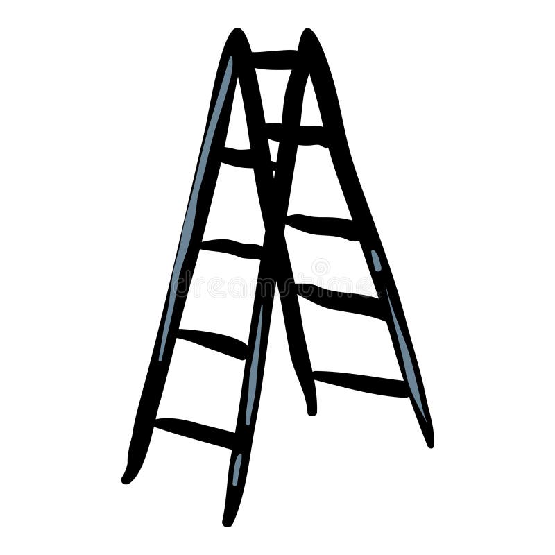 Ladder - Hand Drawn Doodle Icon Stock Vector - Illustration of vector ...