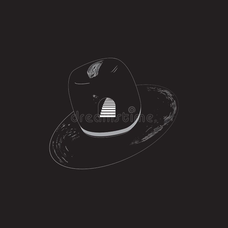 A Ladder with a Hat Leading Inside. Self-knowledge Concept Stock ...