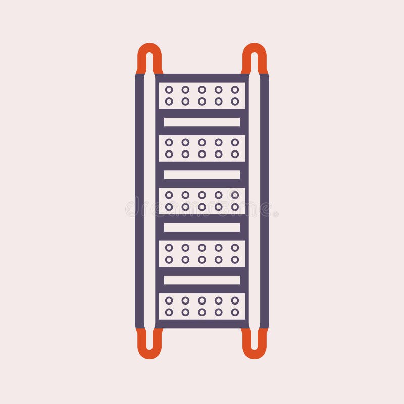 Ladder icon design stock vector. Illustration of plate - 189869863