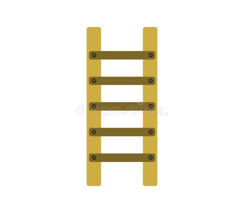 Ladder Icon Illustrated in Vector on White Background Stock ...