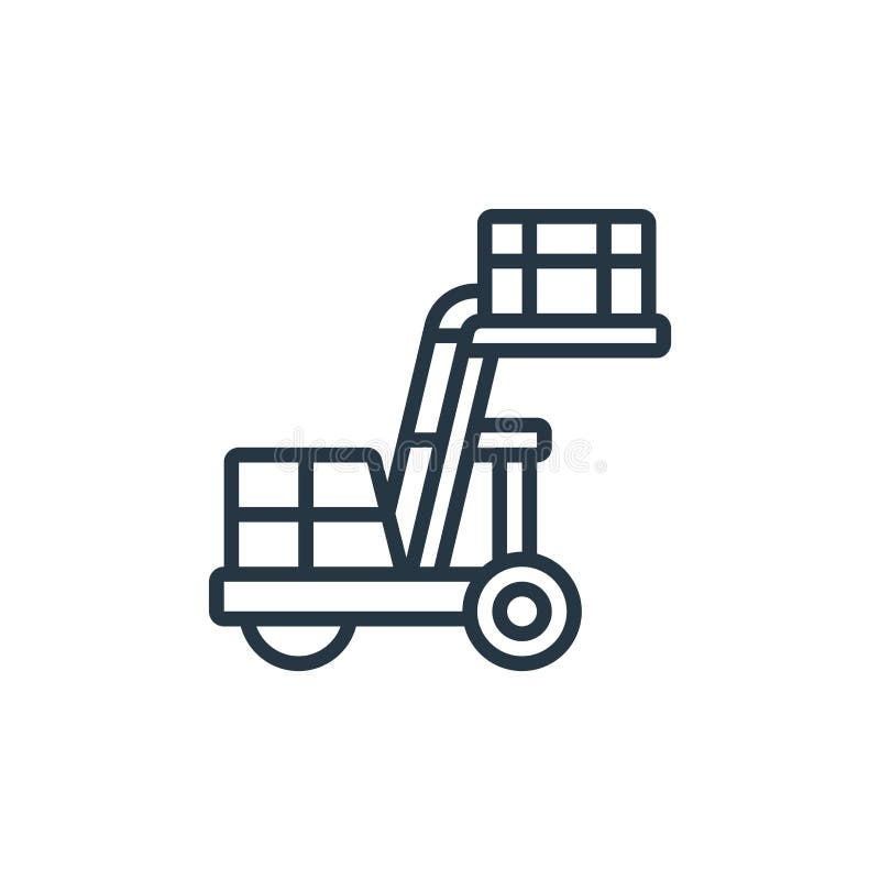 Ladder Icon Vector from Airport Concept. Thin Line Illustration of ...