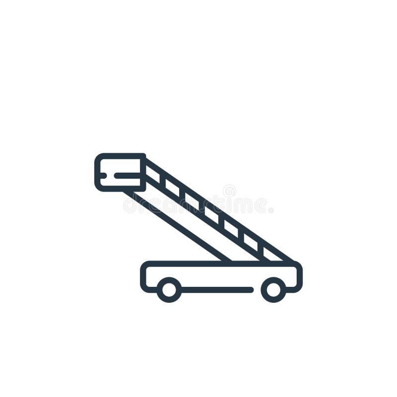 Ladder Icon Vector from Aviation Concept. Thin Line Illustration of ...