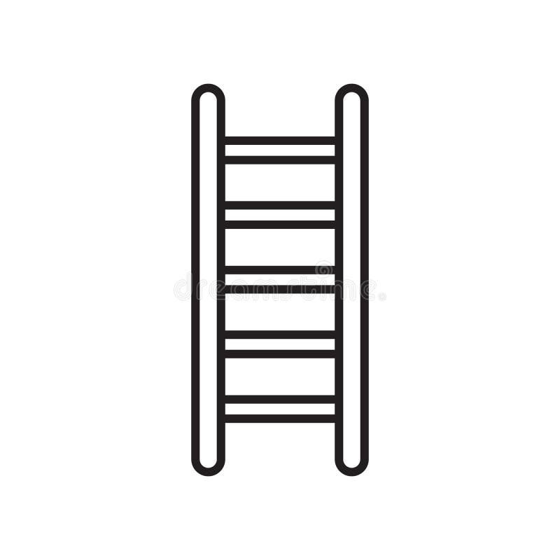 Ladder Icon Vector Isolated on White Background, Ladder Sign , Sign and ... Ladder Icon Vector Isolated on White Background, Ladder Sign , Sign and ...