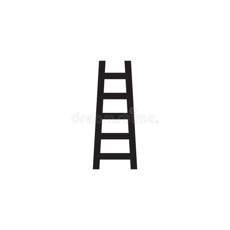 Ladder Icon Vector Logo Design Template Stock Vector - Illustration of ...