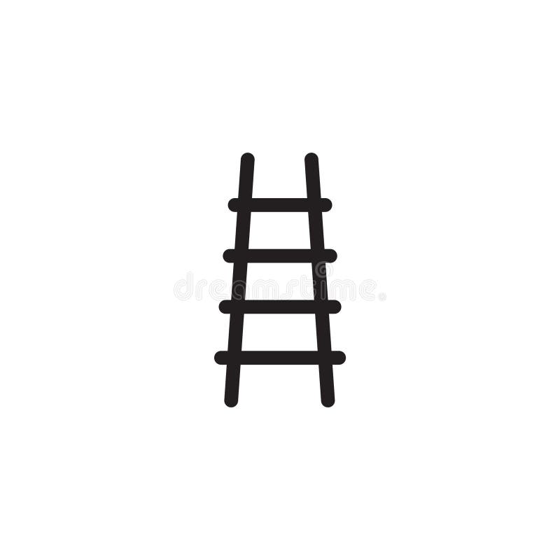 Ladder Icon Vector Logo Design Template Stock Vector - Illustration of ...