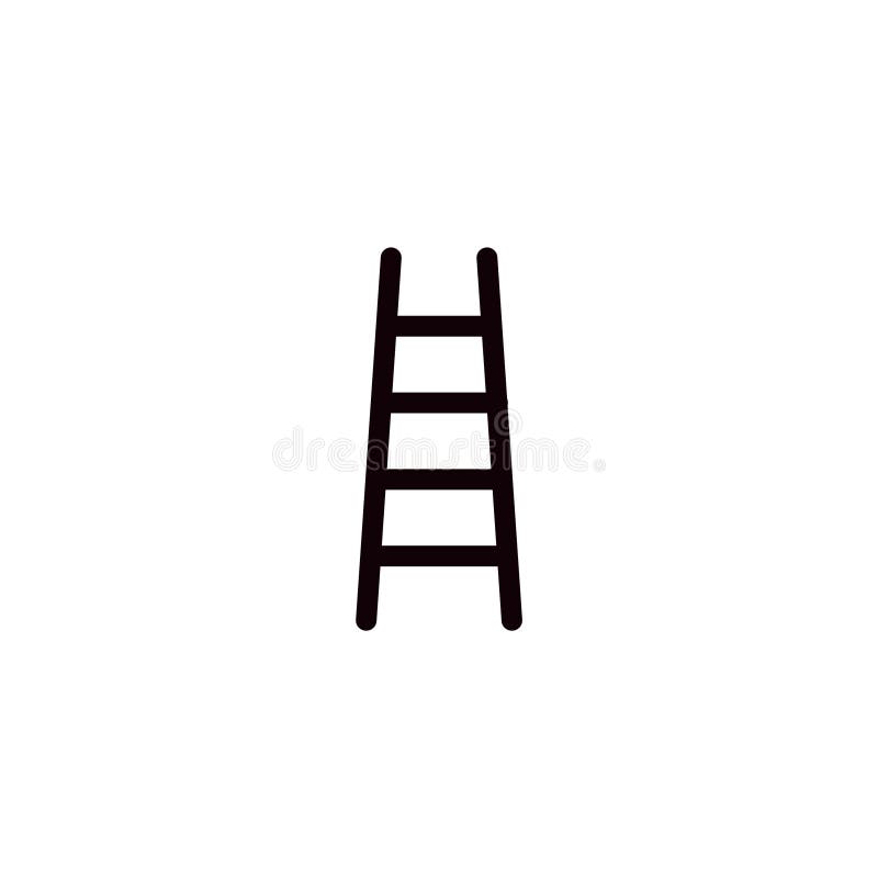 Ladder Icon Vector Logo Design Template Stock Vector - Illustration of ...