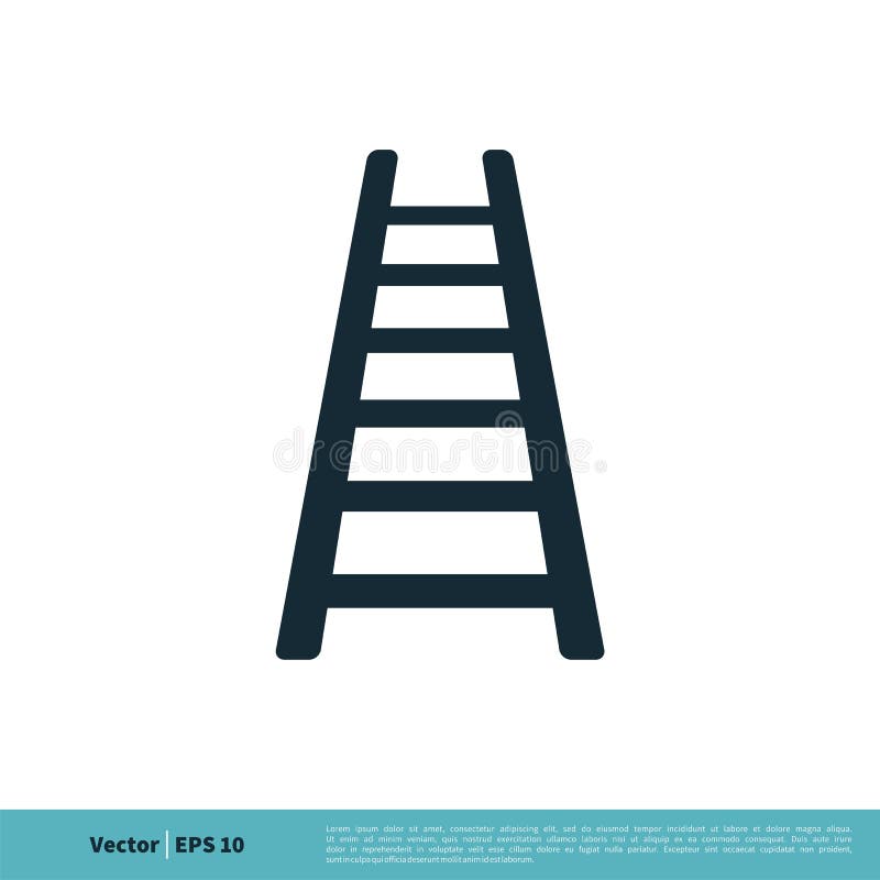 Ladder Icon Vector Logo Template Illustration Design. Vector EPS 10 ...