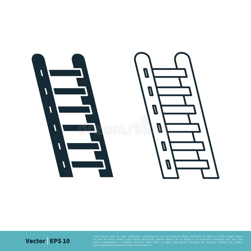Ladder Icon Vector Logo Template Illustration Design. Vector EPS 10 ...