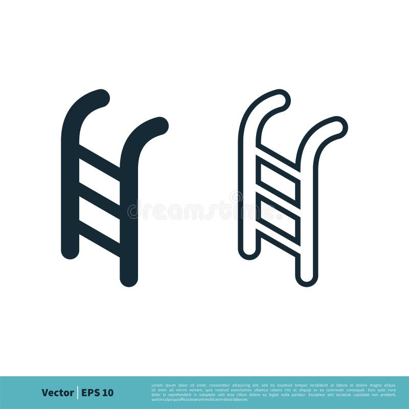 Ladder Icon Vector Logo Template Illustration Design. Vector EPS 10 ...