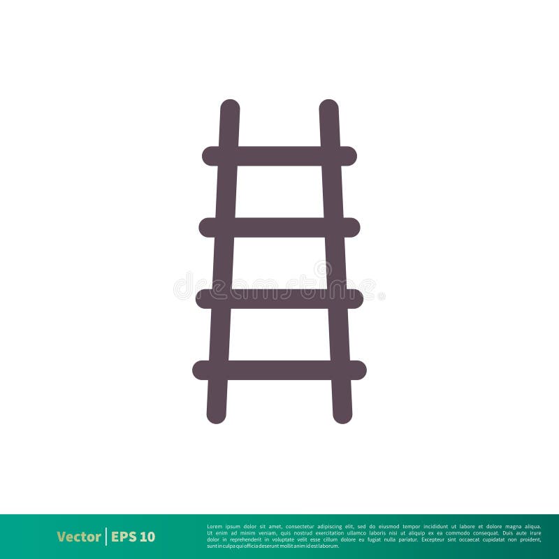 Ladder Icon Vector Logo Template Illustration Design. Vector EPS 10 ...