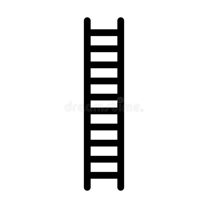 Ladder Icon, Vector Symbol Illustration Design Element for Step-by-step ...