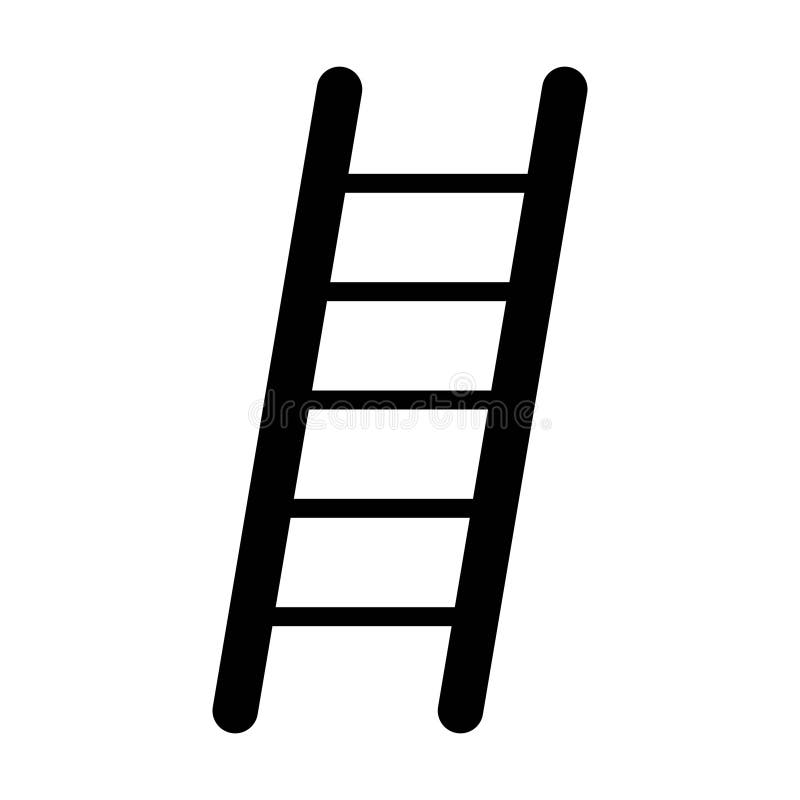 Ladder Icon, Vector Symbol Illustration Design Element for Step-by-step ...