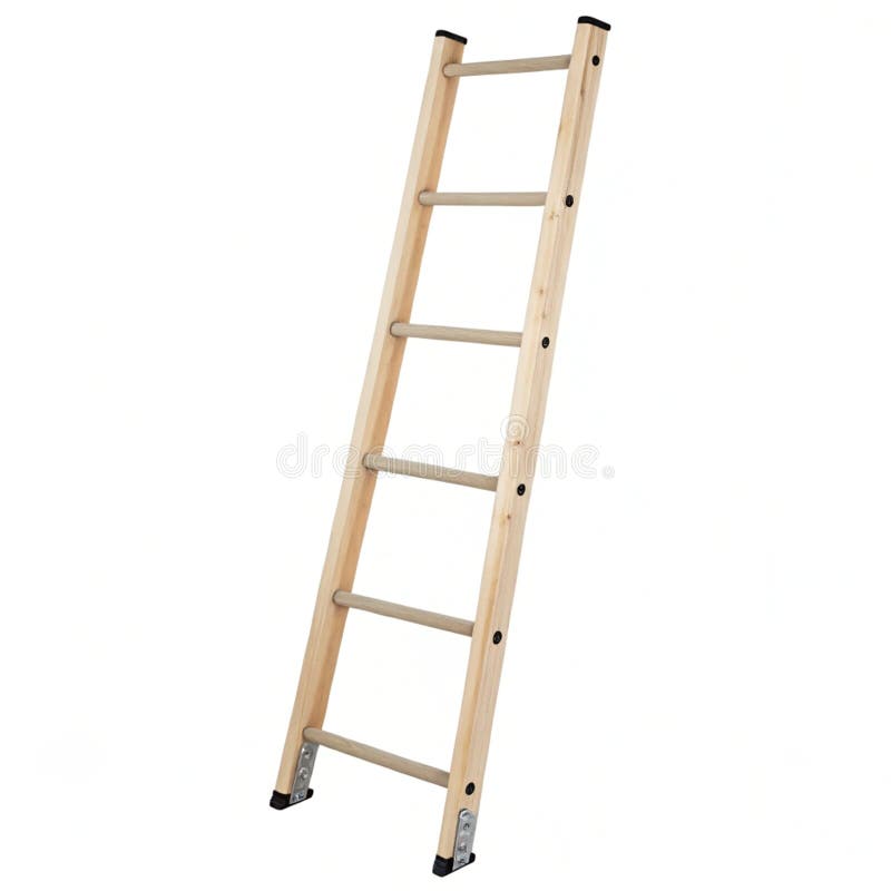 Ladder Isolated on White Background Stock Illustration - Illustration ...
