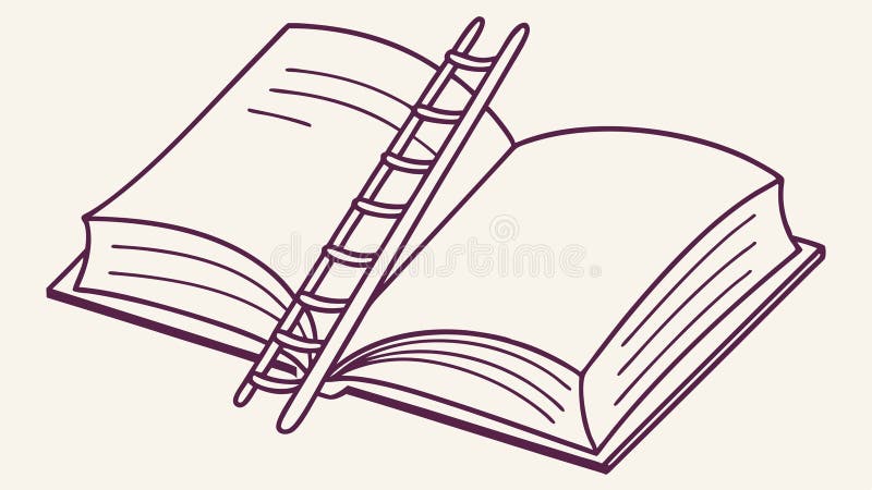 Ladder of Knowledge: Open Book with Education Symbol, Vector Design ...