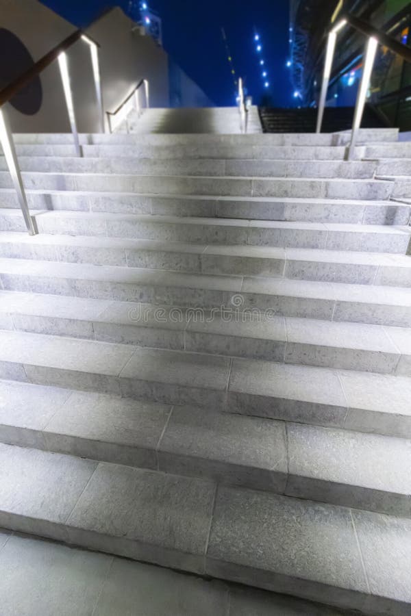 Ladder with LED light stock image. Image of shadow, building - 146556551