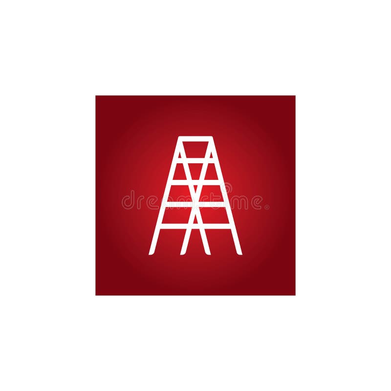 Ladder logo stock vector. Illustration of ladder, black - 206668096