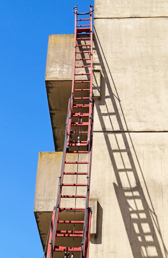 Ladder next to a building stock image. Image of ladder - 59496451