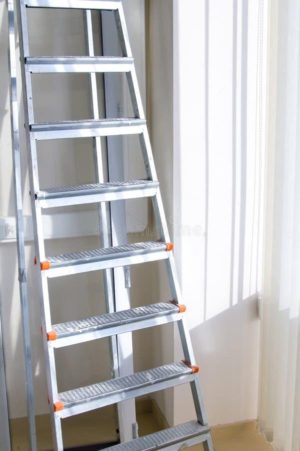 Ladder in the office stock photo. Image of coat, construction - 24122574