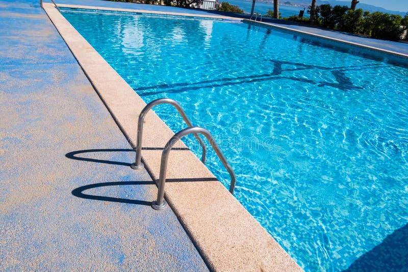Ladder into the pool stock image. Image of holiday, destination - 150933495